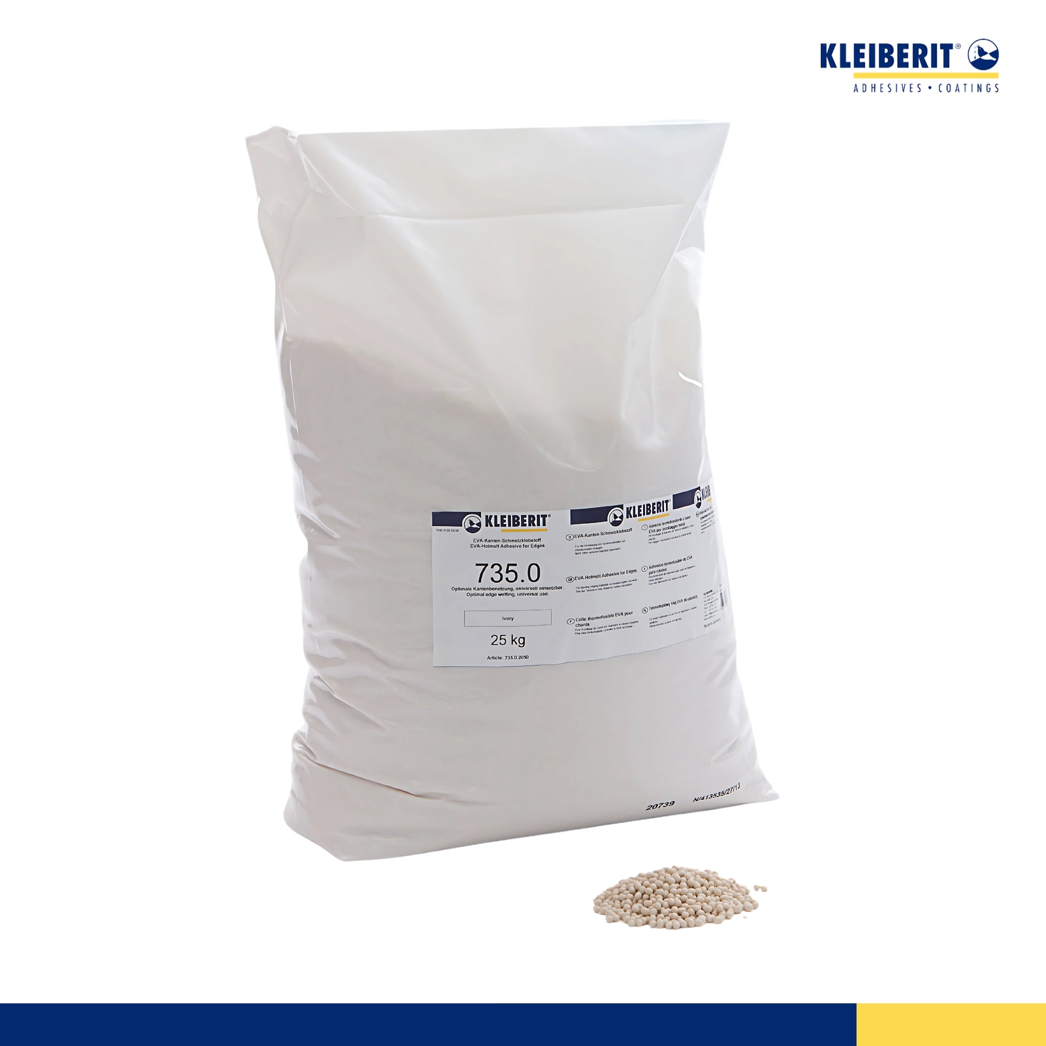 KLEIBERIT 735.0.2050 Hotmelt PE bag (25kg) Edgebanding Adhesive ...